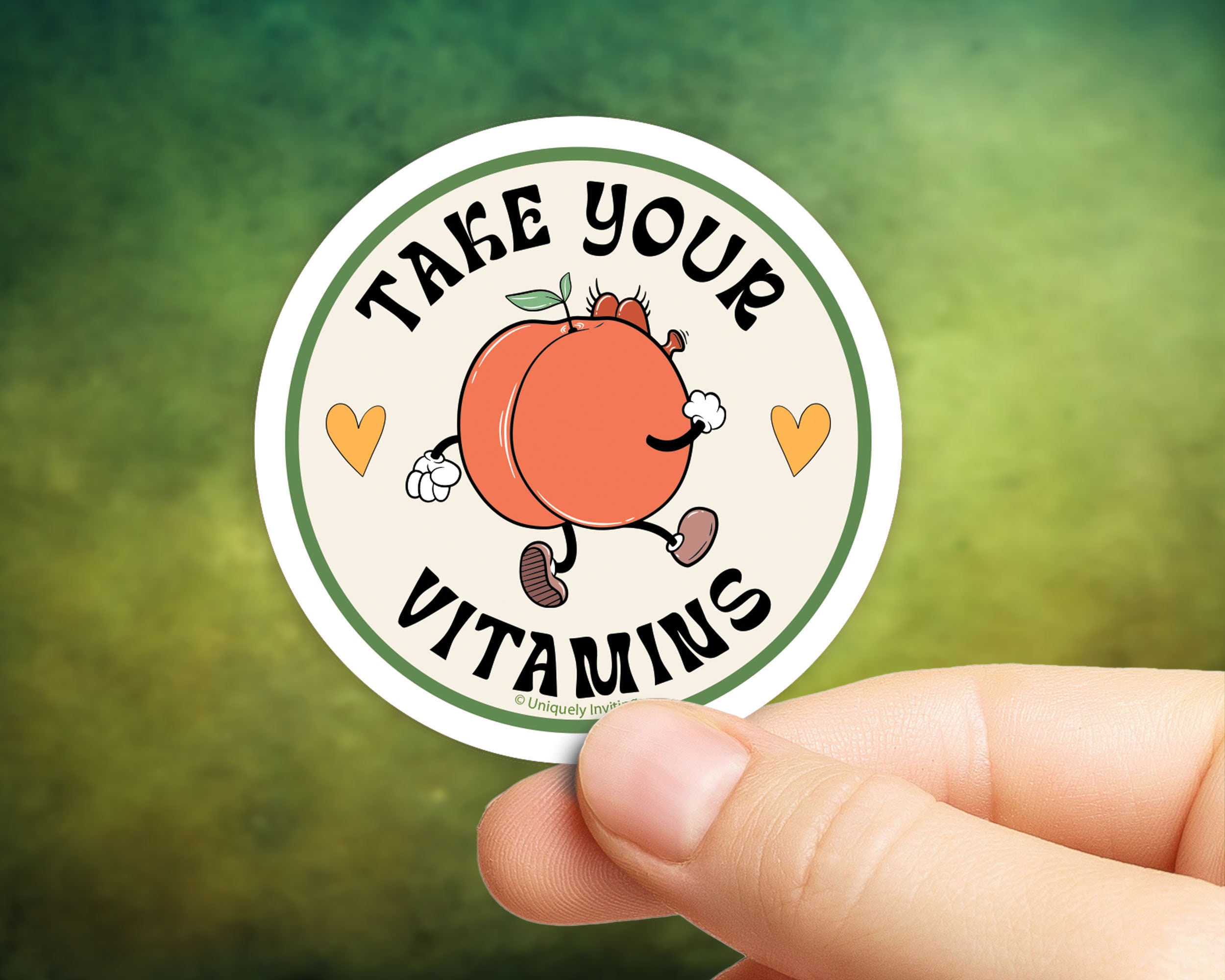 Take Your Vitamins Sticker in Gloss or Holographic | Die-Cut ...