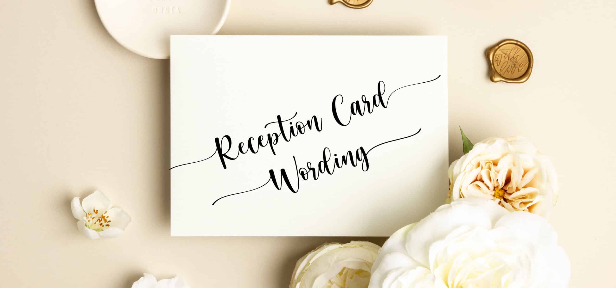 Reception Card Wording – Uniquely Inviting