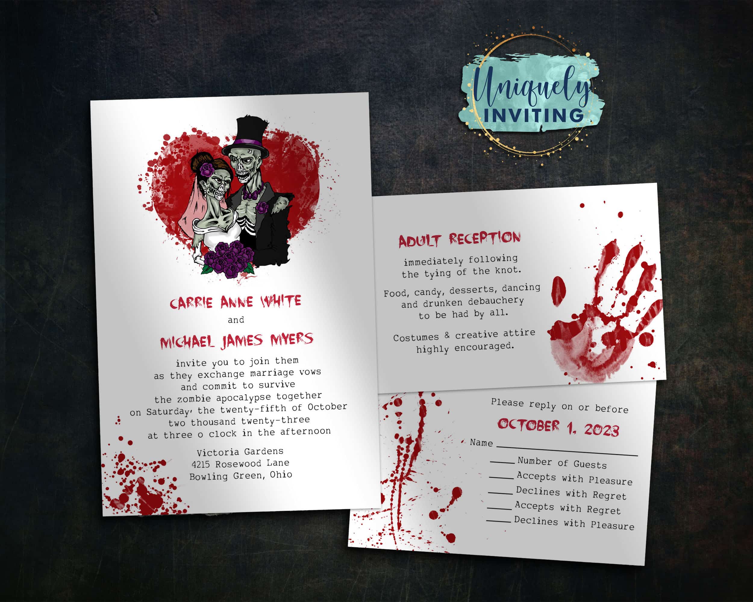 Zombie Candy Invitations Safe Zone | Blue Ridge, GA
