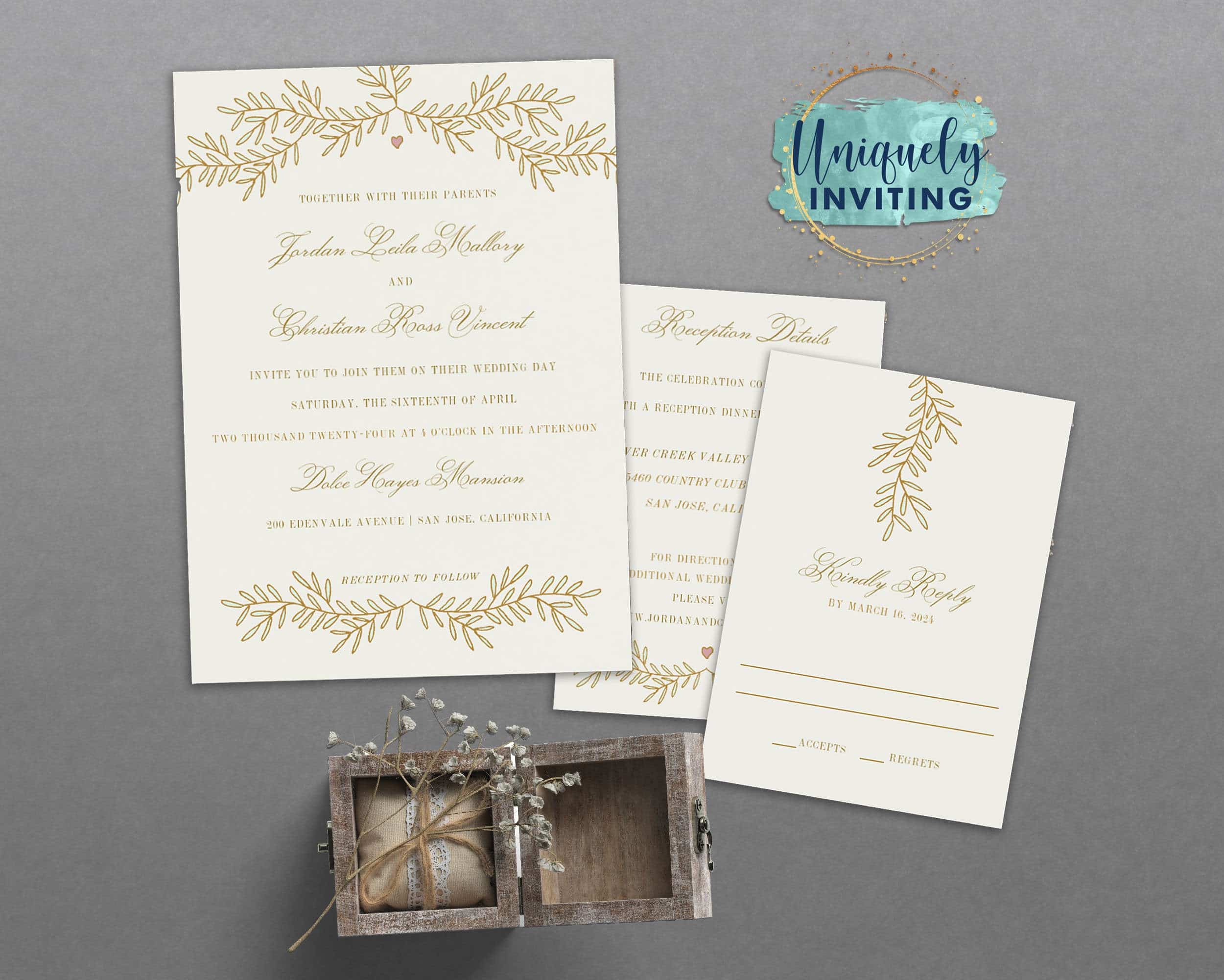 All Love Branch Invitations – Uniquely Inviting