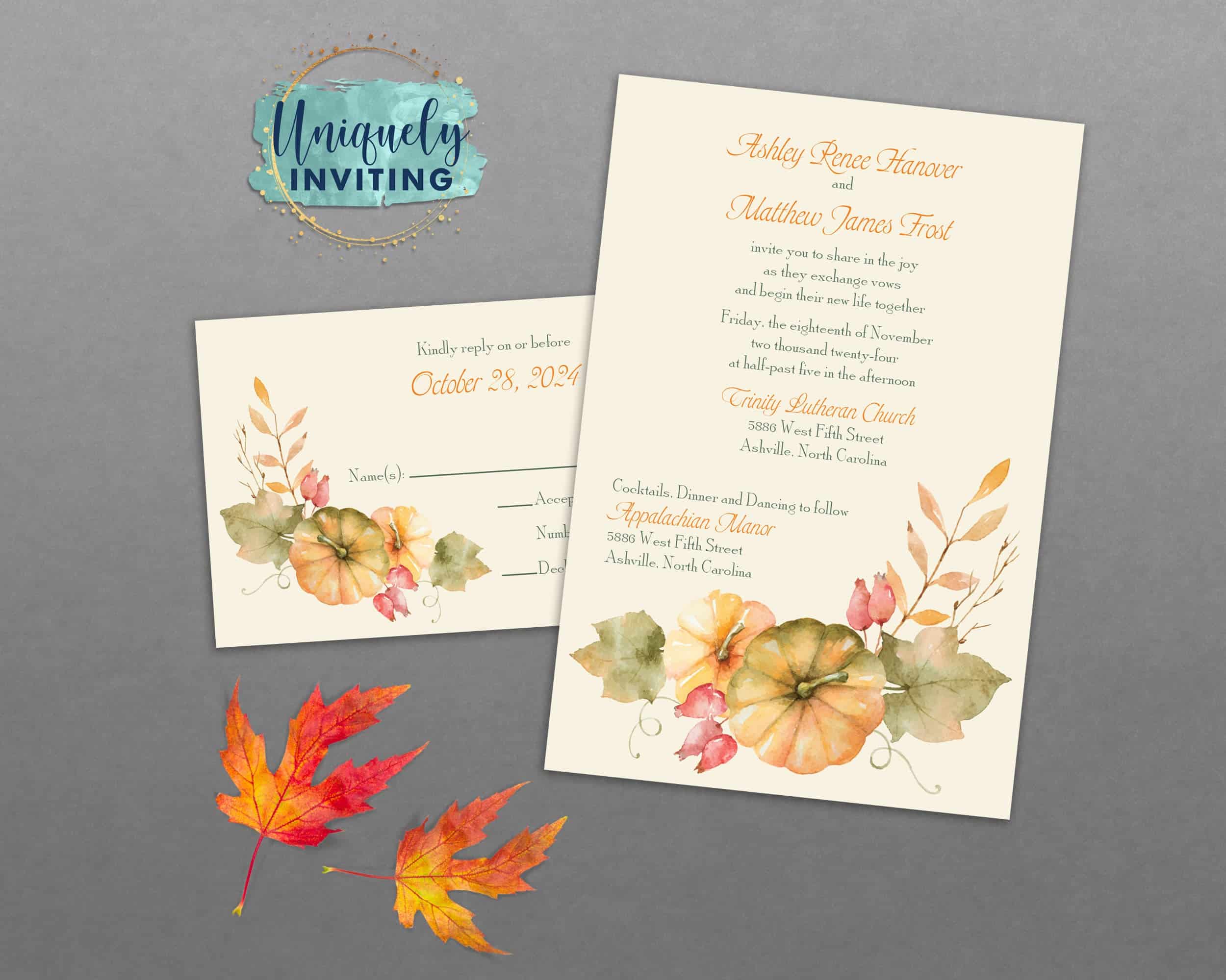 Bountiful Harvest Invitations – Uniquely Inviting