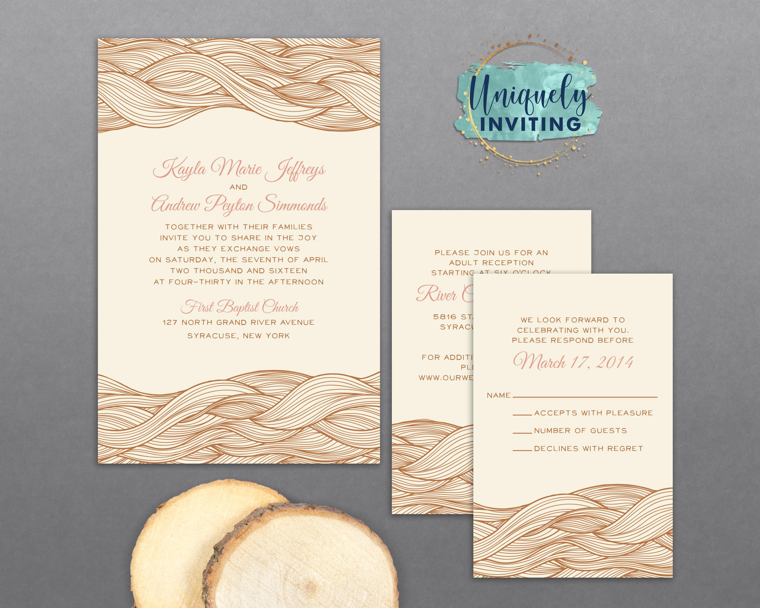 Rolling Waves Invitations – Uniquely Inviting