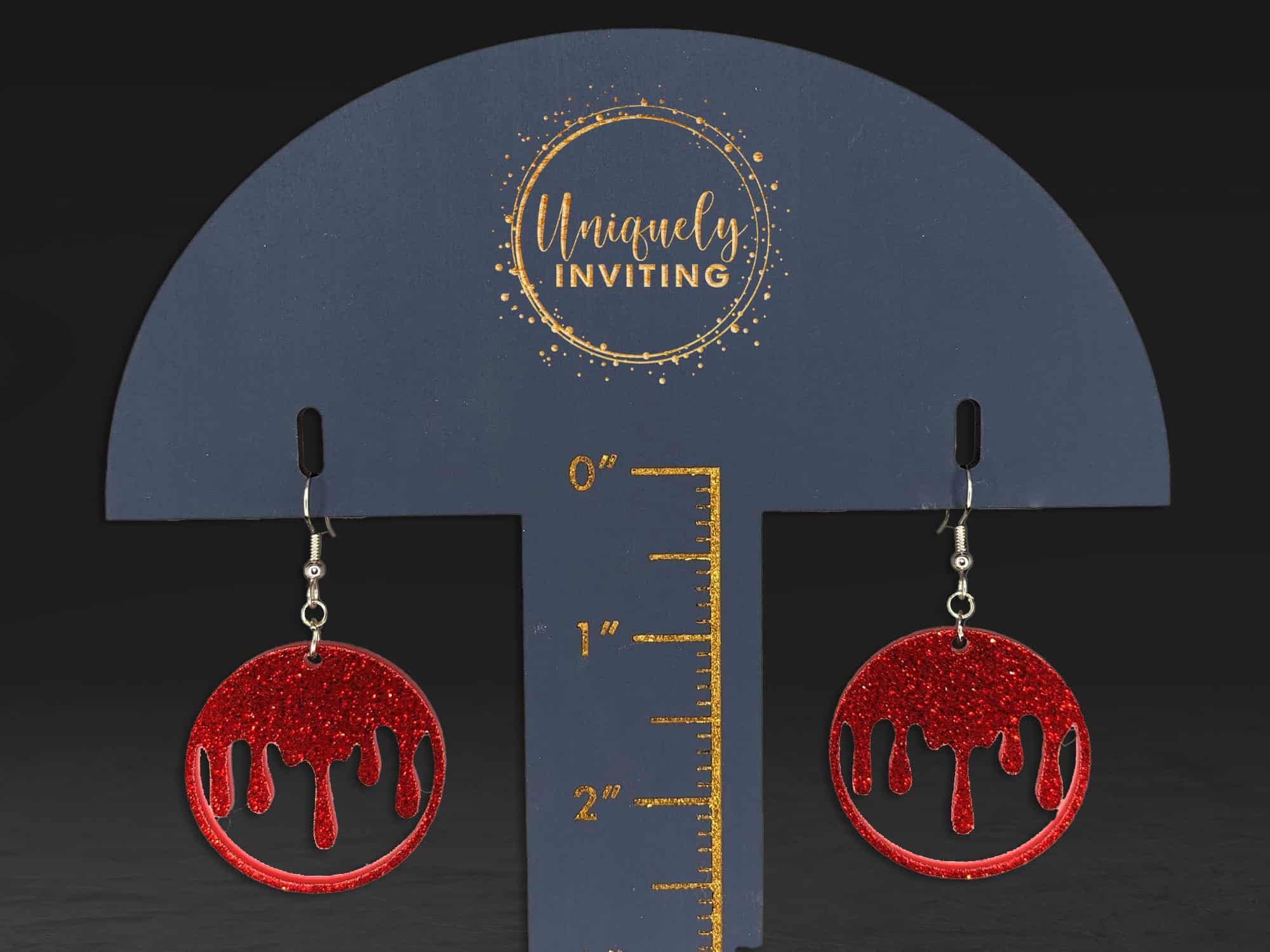 Drippy Hoop Earrings - Custom Laser-Cut Jewelry Collection – Uniquely ...