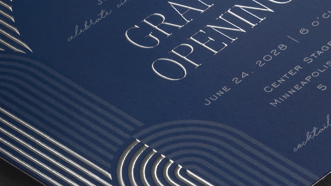 Enhanced Raised Foil Printing – Uniquely Inviting