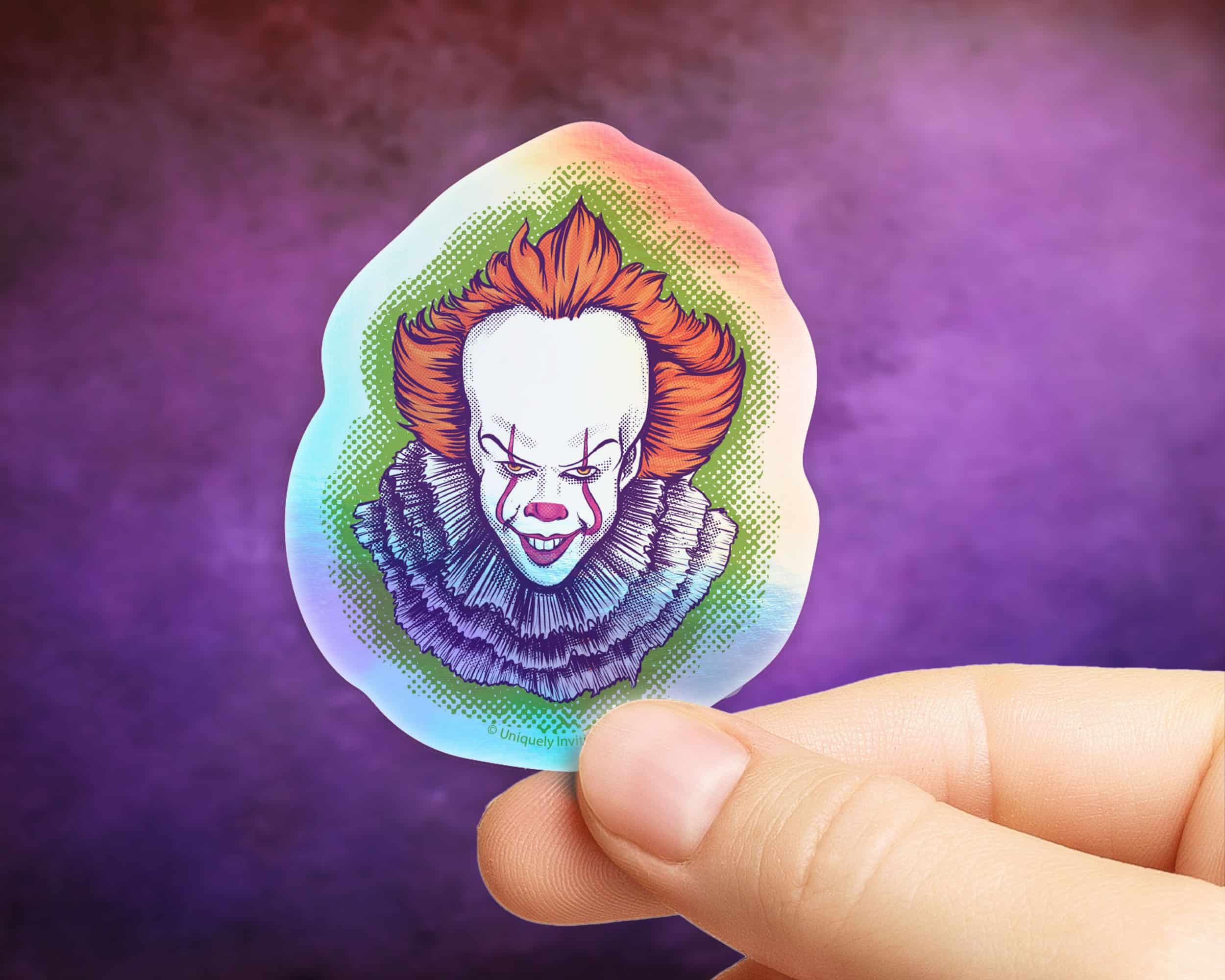 Pop Art Pennywise Sticker in Gloss or Holographic | Die-Cut, Waterproof ...